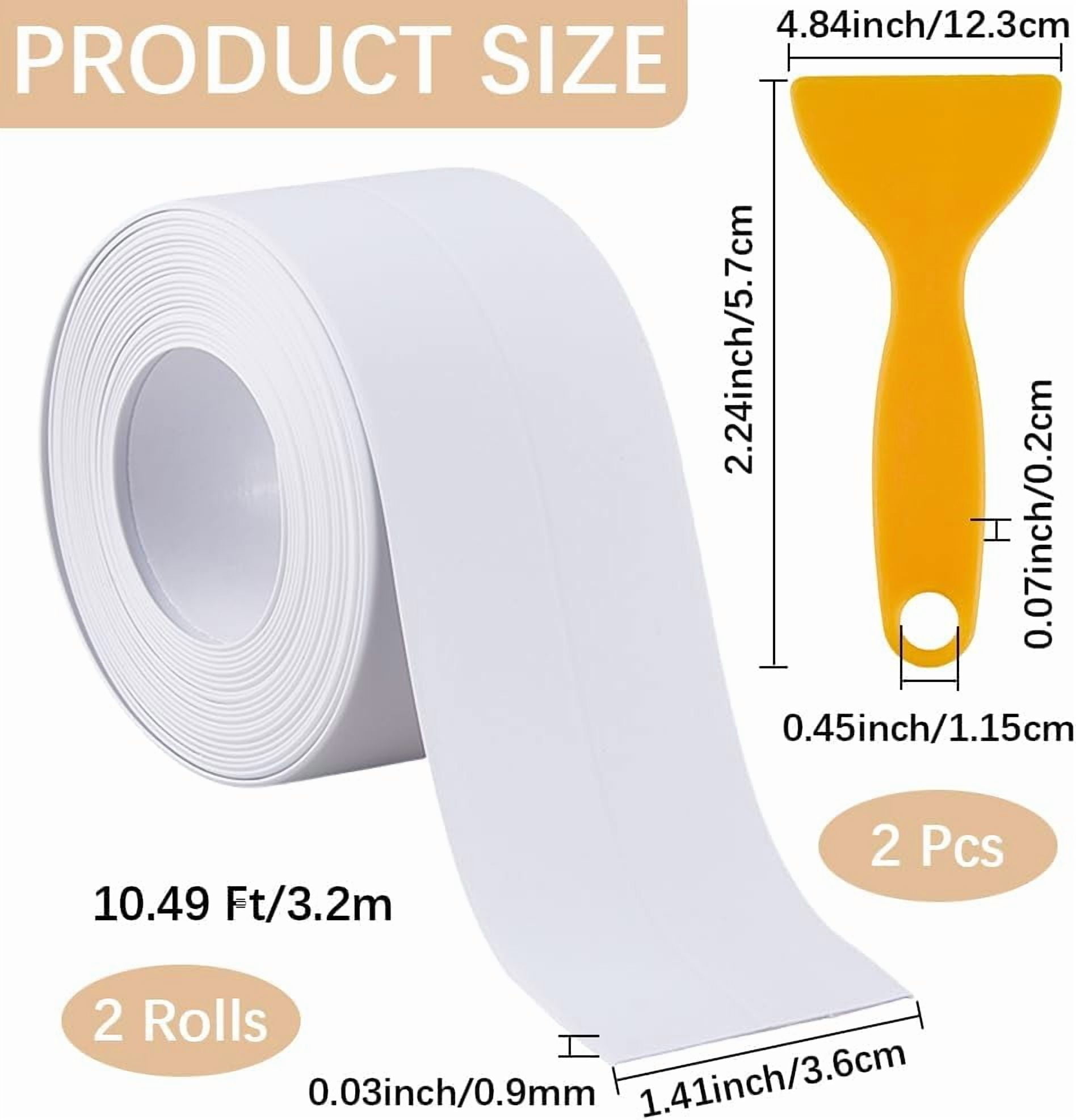 1 set 2 rolls PVC Plastic Waterproof Edge Banding with 2pcs Plastic ...