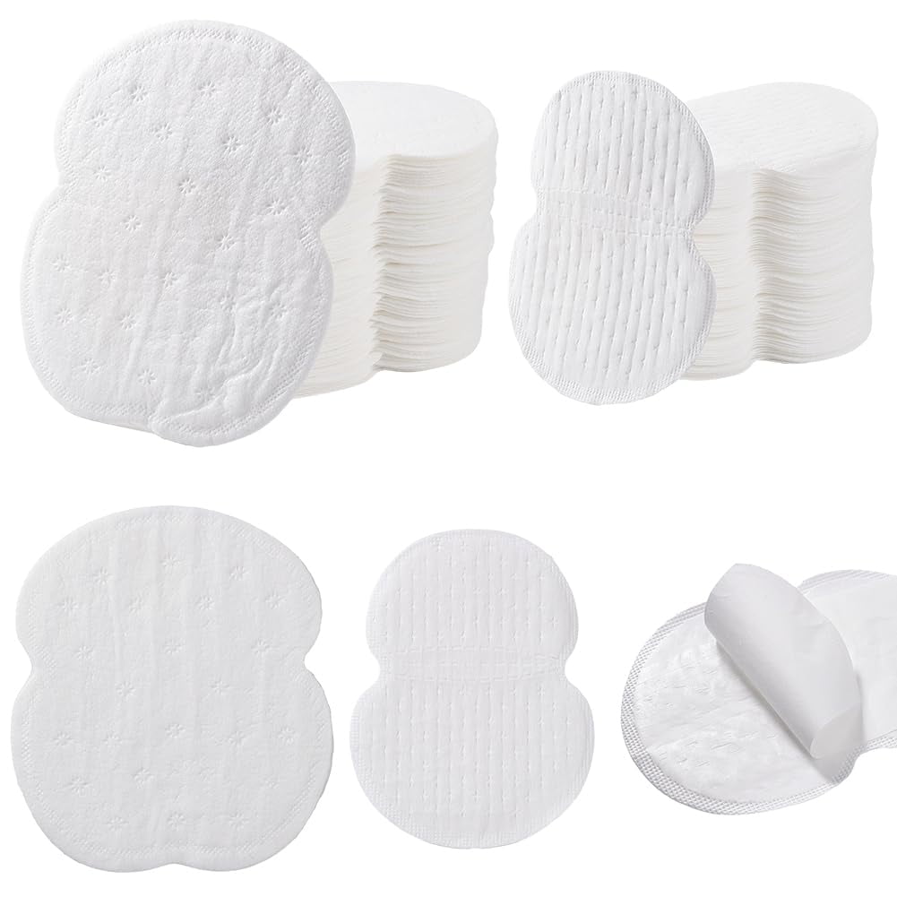 1 set 200 pcs Armpit Sweat Pads 2 Sizes Underarm Sweat Pads for Women ...