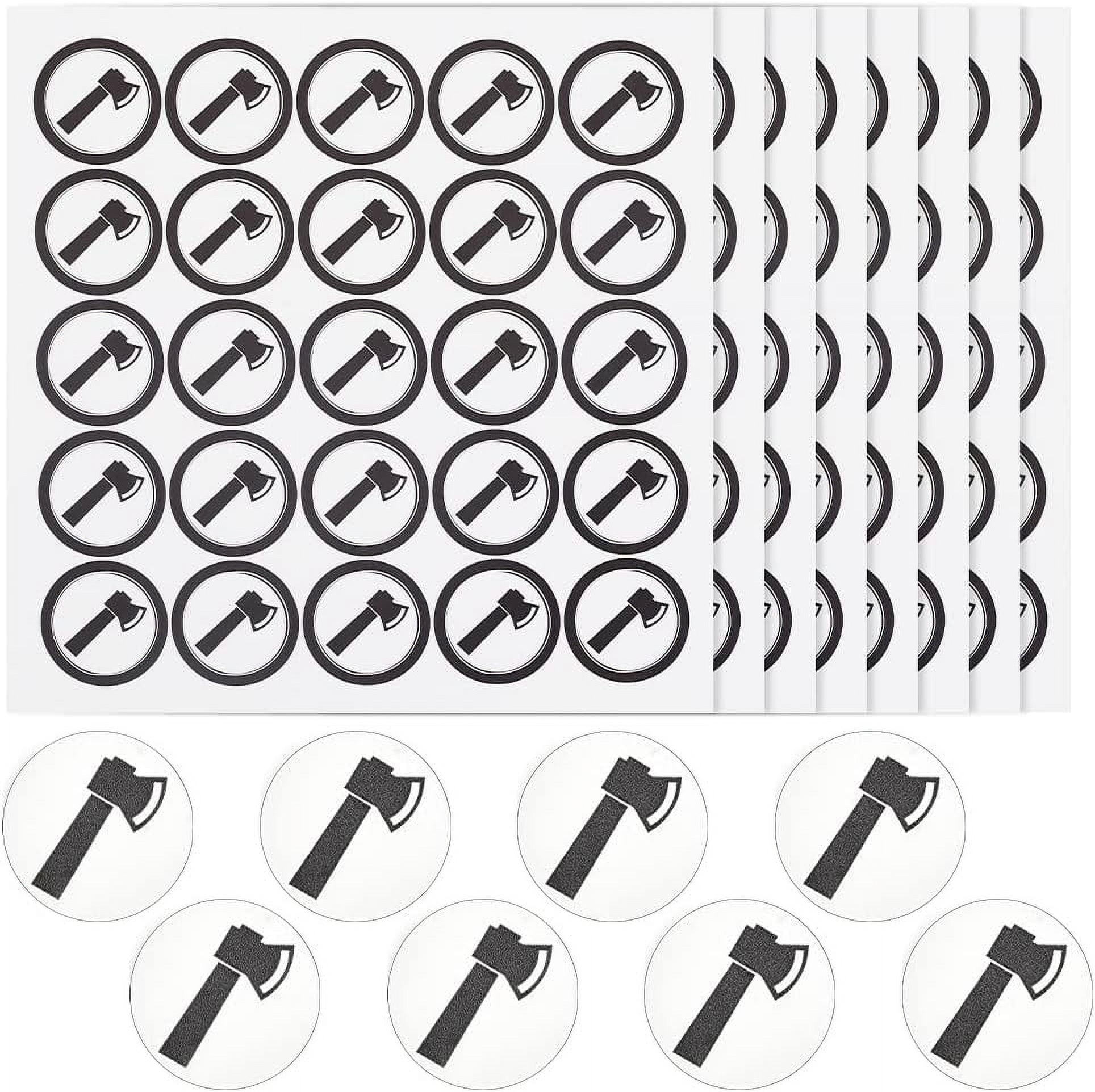 1 set 26 Sheets 2 styles PVC Plastic Waterproof Stickers Dot Round Self ...