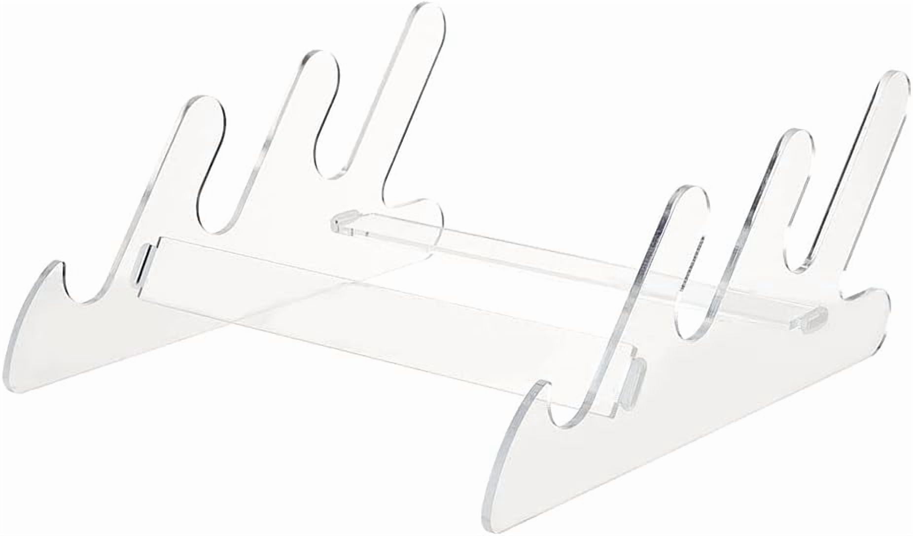 1 set 3-Tier Assembled Acrylic Keyboard Display Stand Shelf Tabletop ...