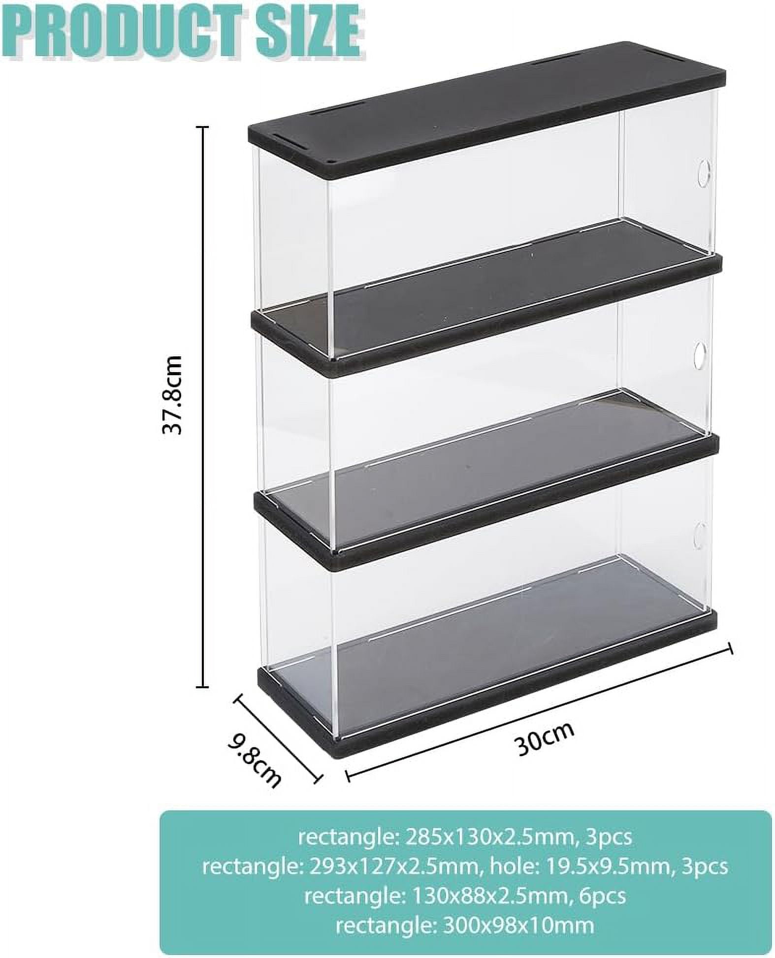 1 set 3-Tier Rectangle Transparent Acrylic Minifigures Display Case for ...