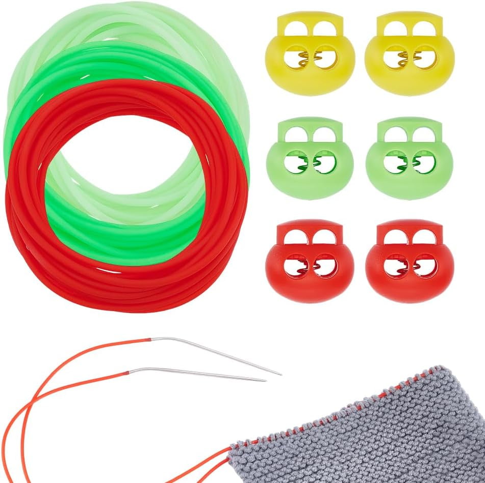 1 set 3M Hollow Pipe PVC Tubular Rubber Cord with Plastic Cord Locks ...