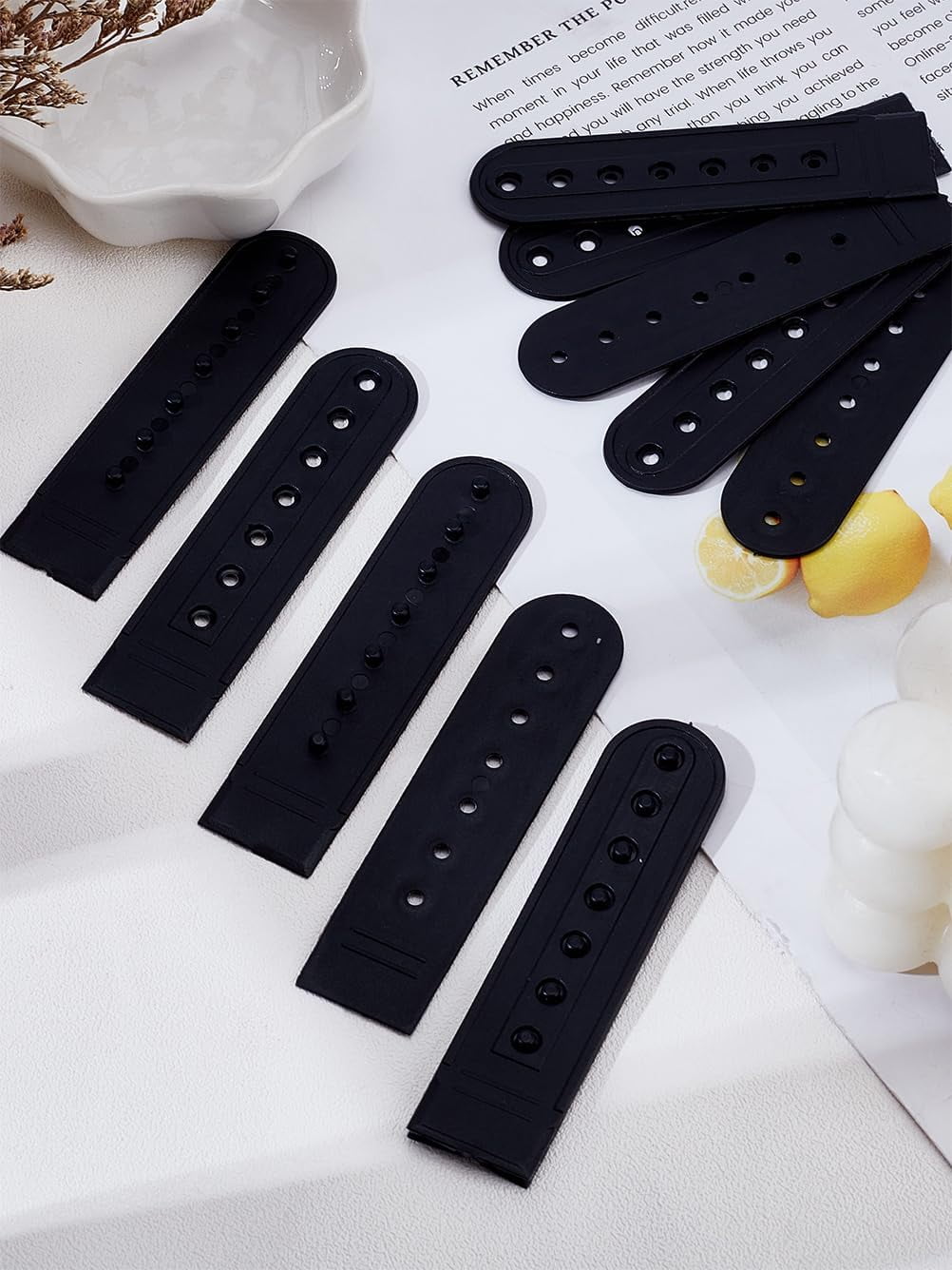 1 set 40 sets PE Plastic 7 Holes Hat Replacement Fasteners Buckle Strap ...