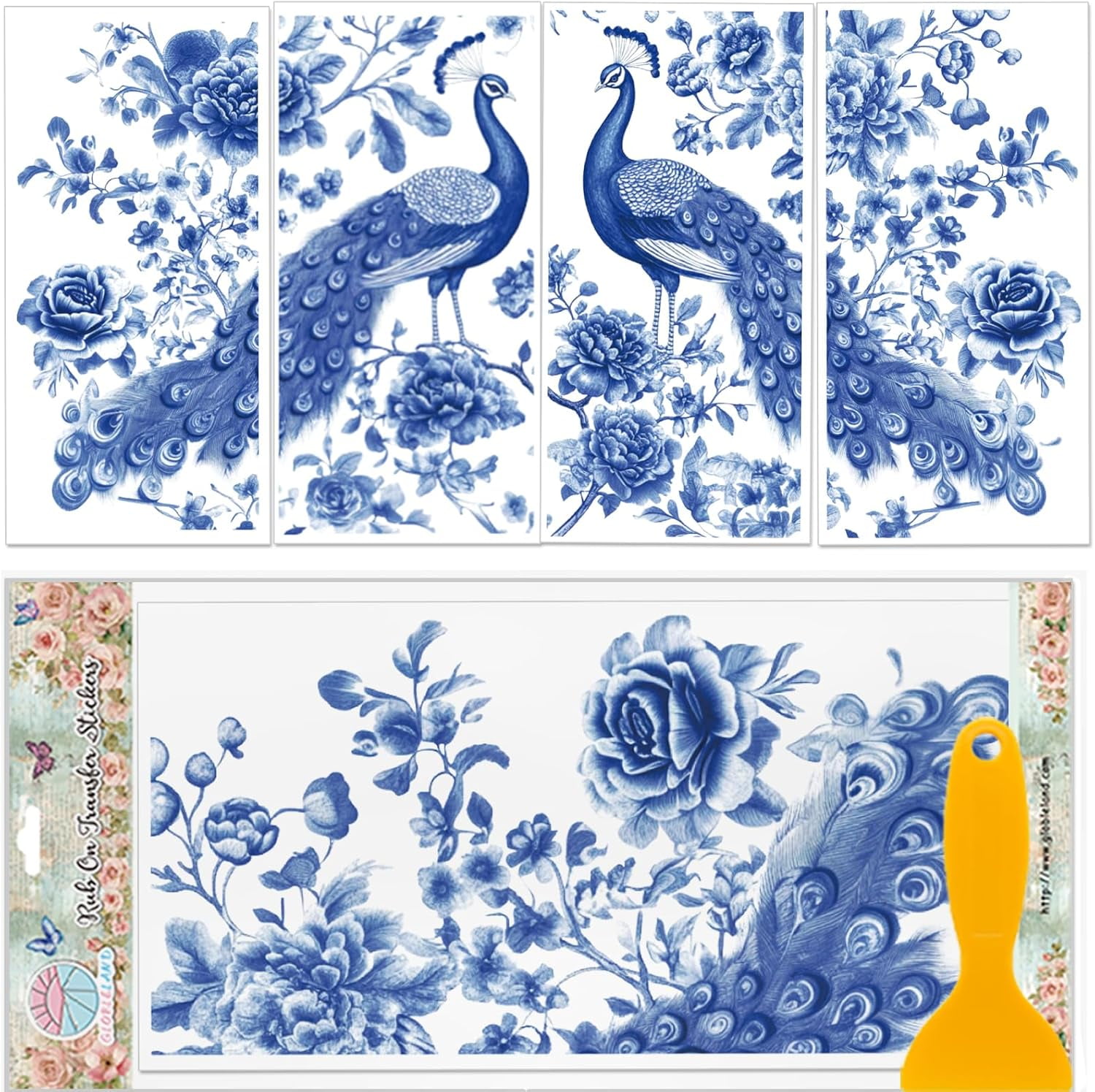 1 set 4pcs 4 styles Flower and Angel PVC Waterproof Decorative Stickers ...
