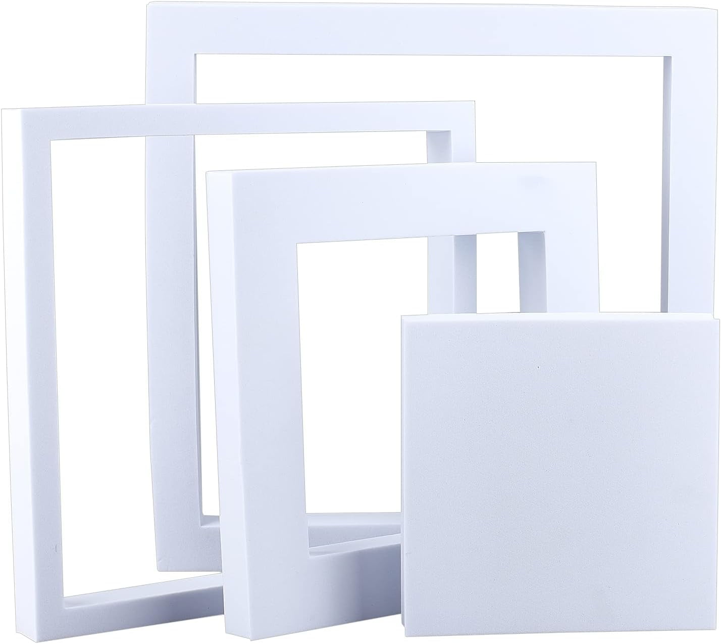1 set 4pcs White Geometric Stereo Photographic Prop Product Photography ...