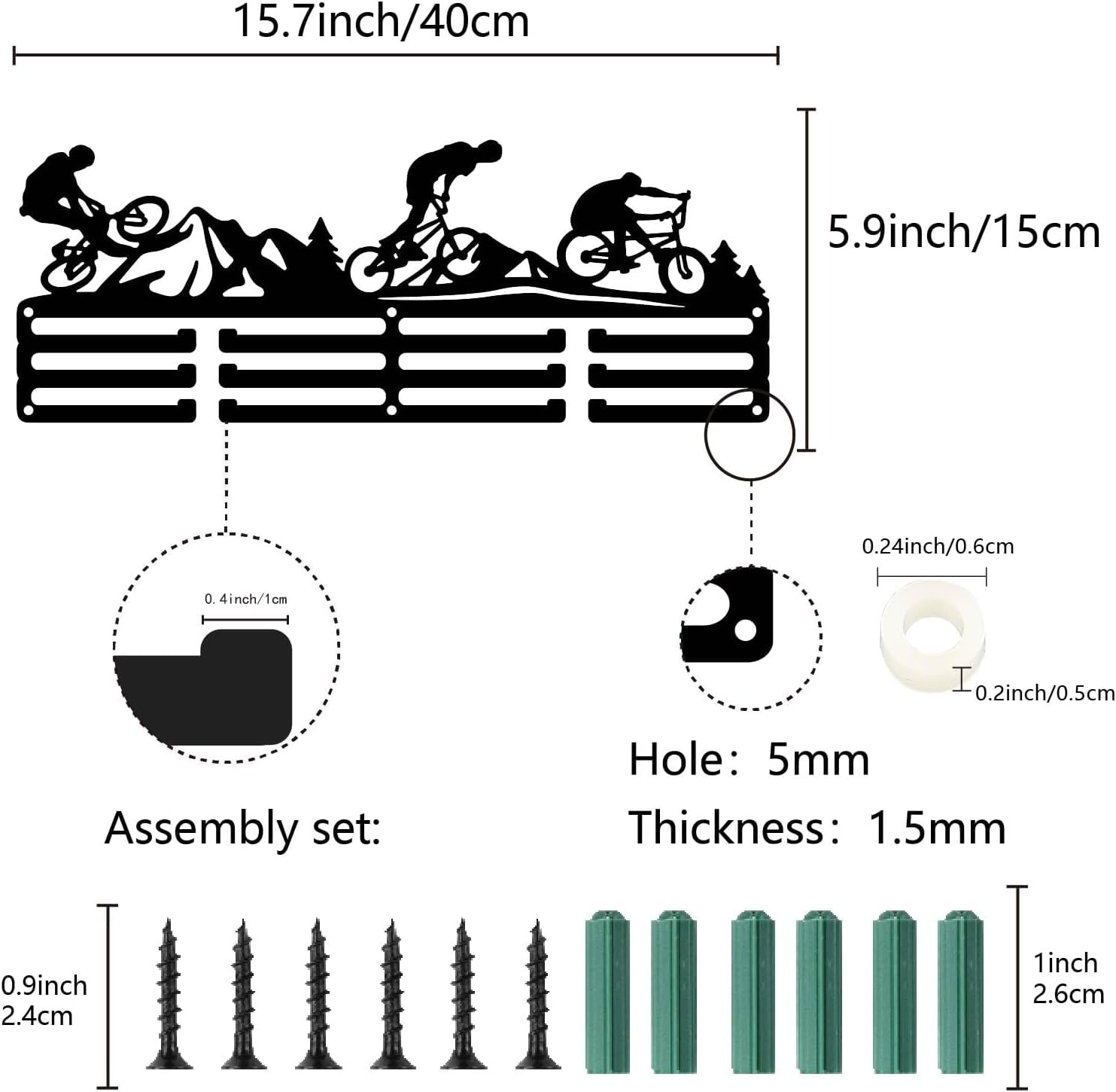 1 set Cycling Medal Holder Medal Hanger Rack Display Sports Medal ...