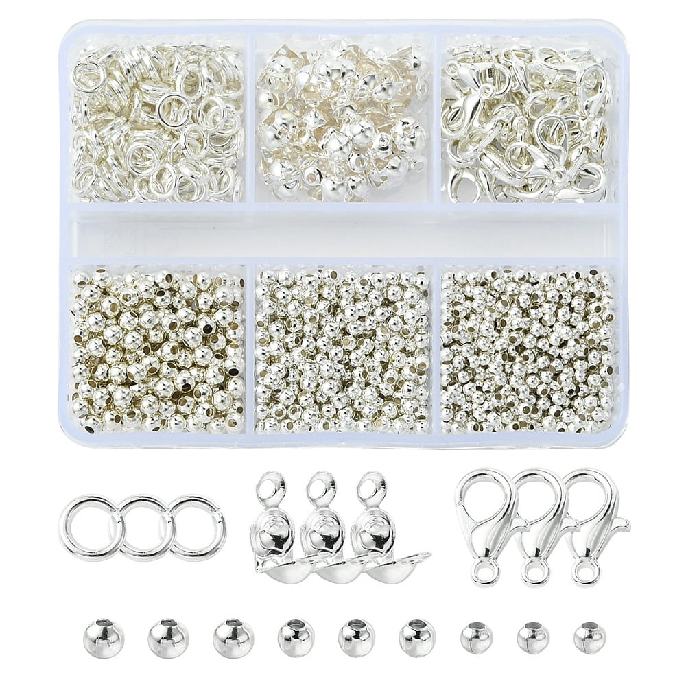 1 set DIY Jewelry Making Kit Including Iron Bead Tips & Spacer Beads ...