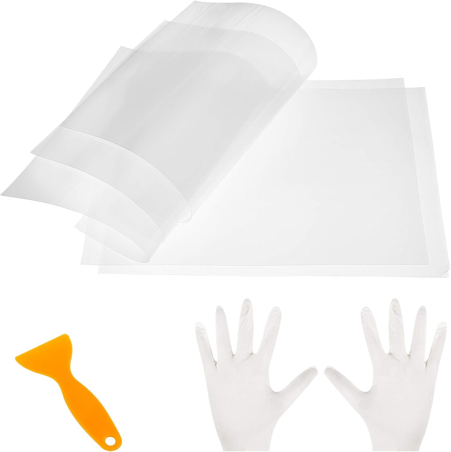 1 set FEP Film Sheets for UV 3D Printer with Plastic Scraper Tool and ...