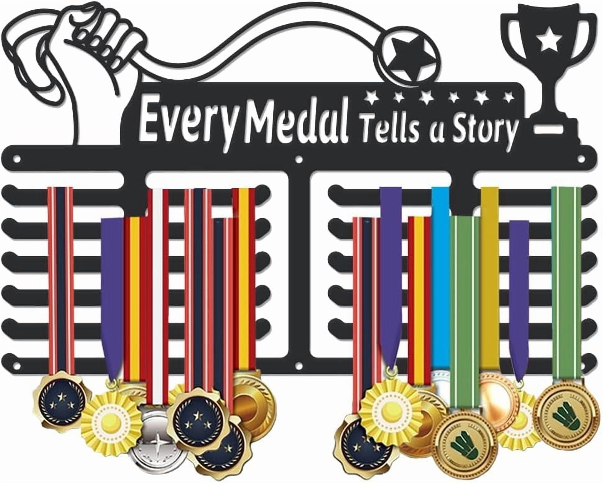 1 set Iron Medal Holder Medals Display Hanger Rack Medal Holder Frame ...