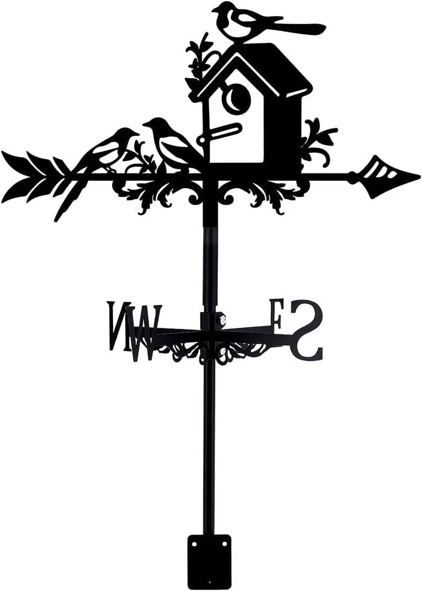1 set Iron Wind Direction Indicator Weathervane for Outdoor Garden Wind ...
