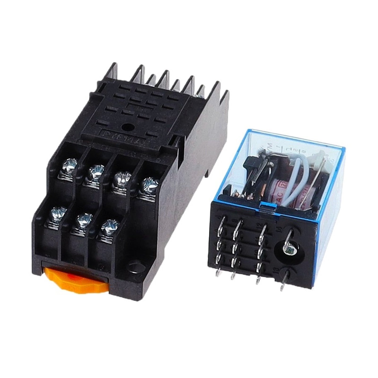 1 set MY4 small Electromagnetic relay Power Relay DC12V DC24V AC110V ...