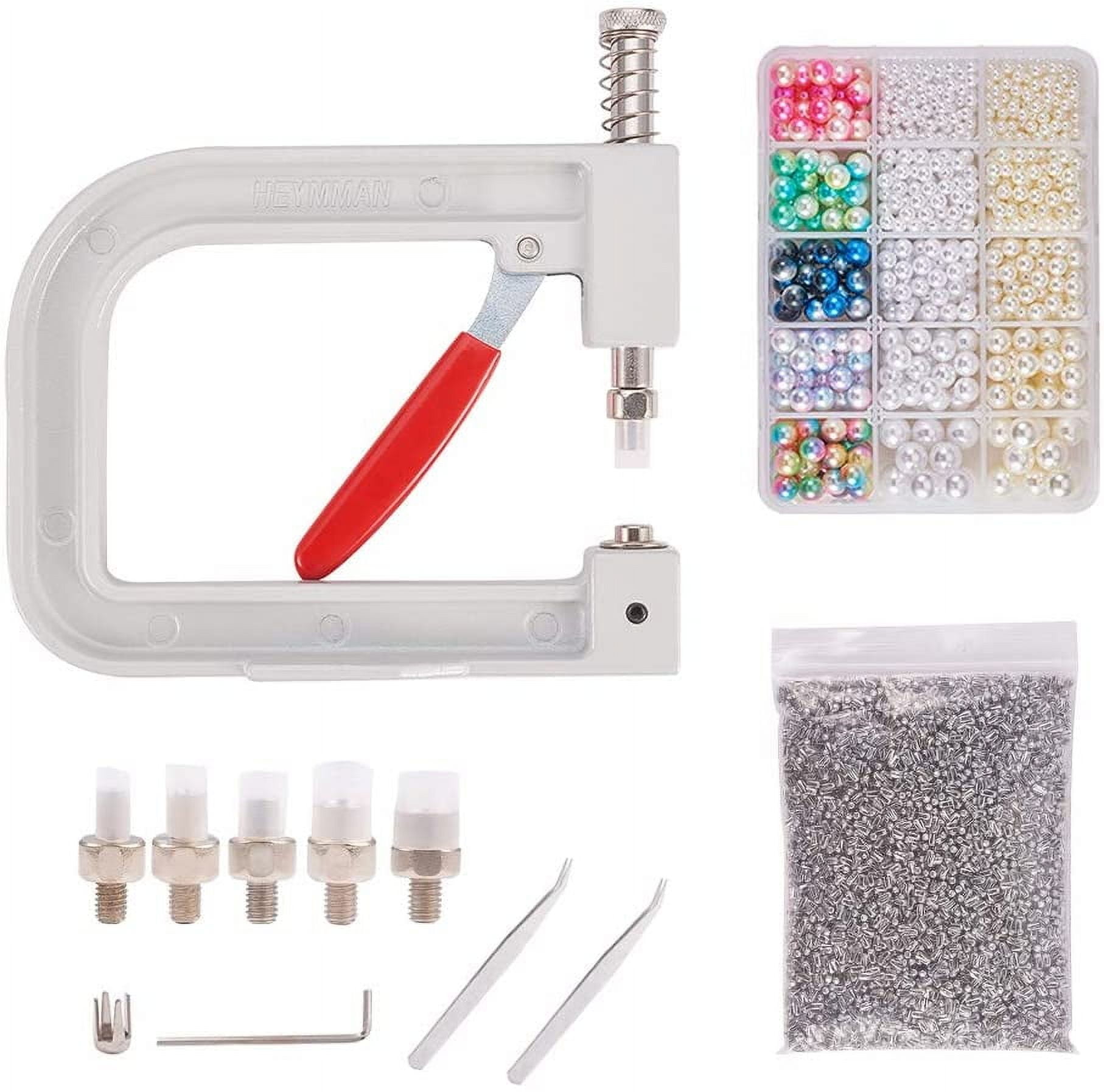 1 set Pearl Setting Machine Tools Beads Rivet Fixing Machine with ...