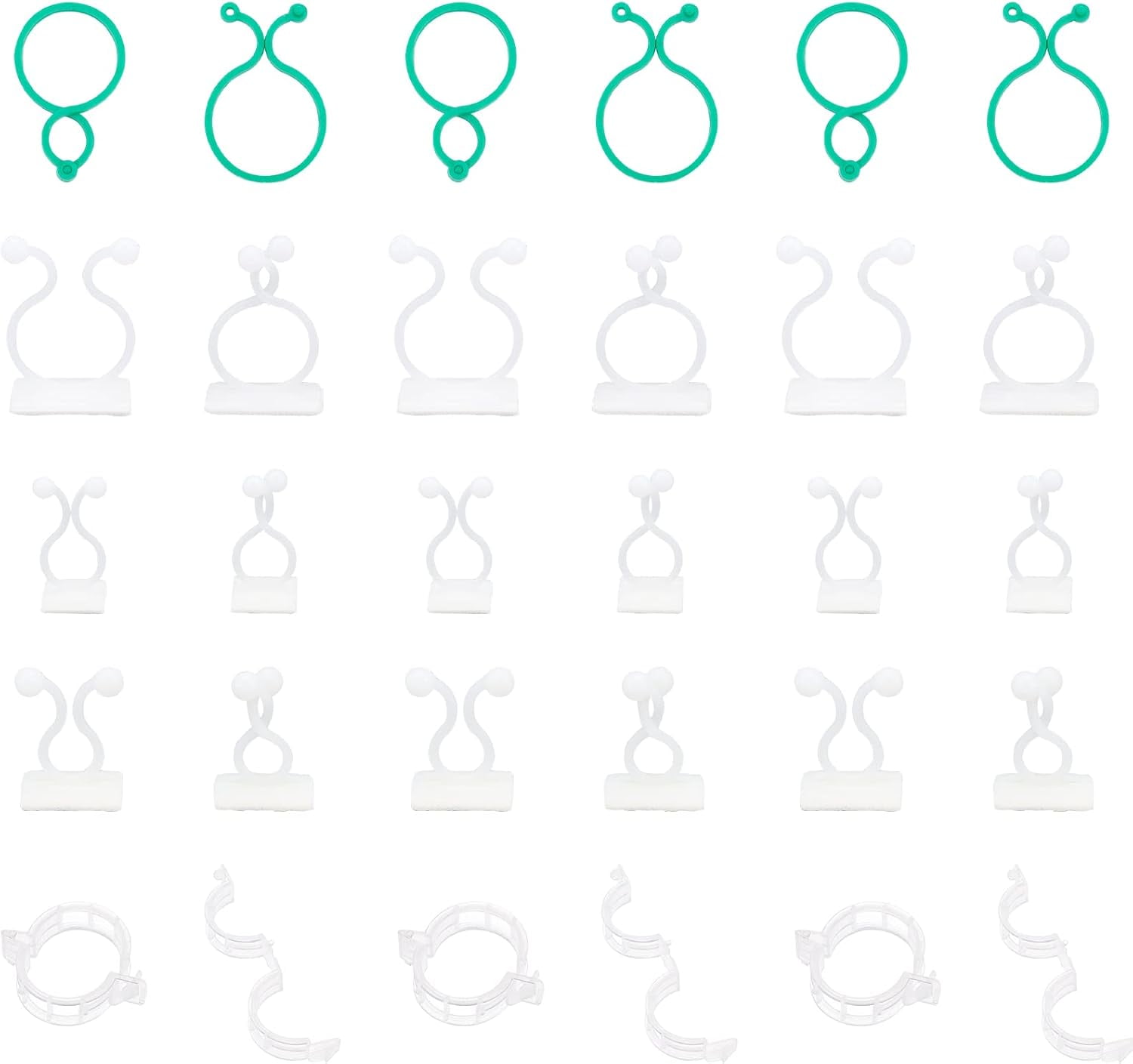 1 set Plant Climbing Wall Fixture Clips with Plastic Plant Support ...