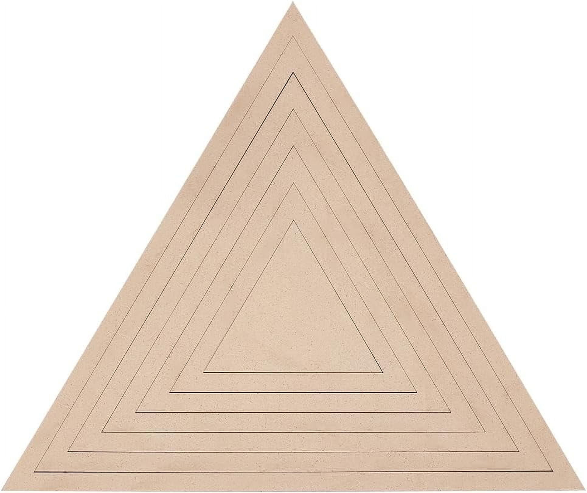 1 set Poplar Wood Sheets & Rings for Clay Plate Guide Triangle ...