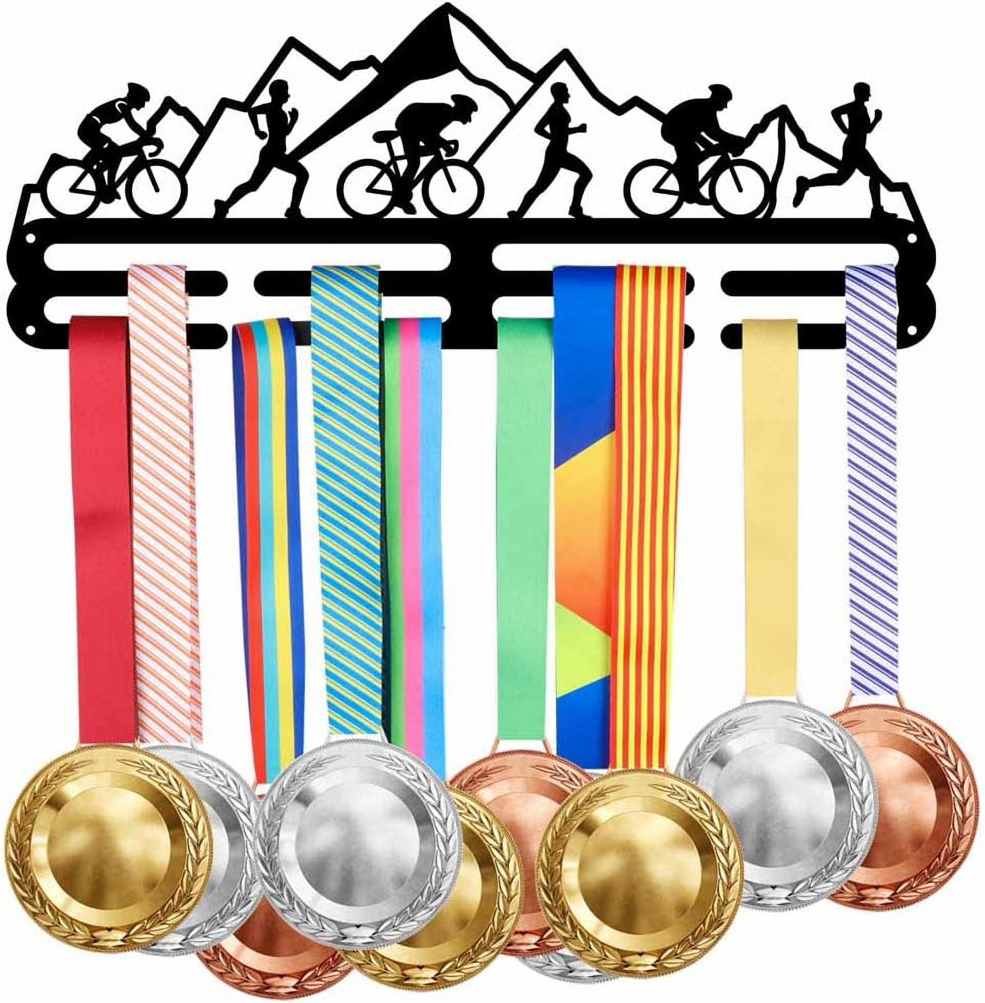 1 set Running Medal Hanger Holder Display Riding Sports Medals Display ...