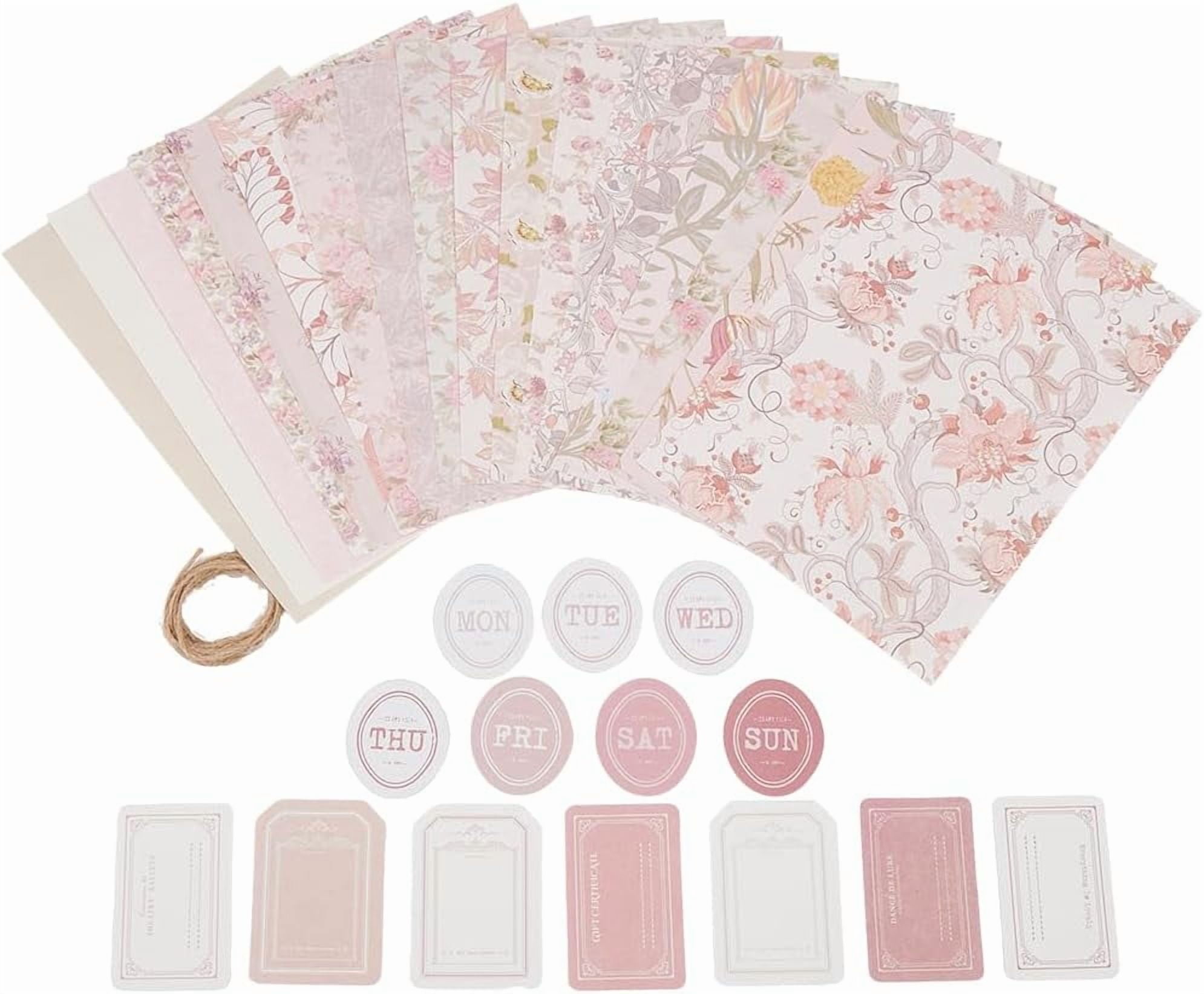 1 set Scrapbook Paper Kits Scrapbook Paper Pads and Stickers for DIY ...