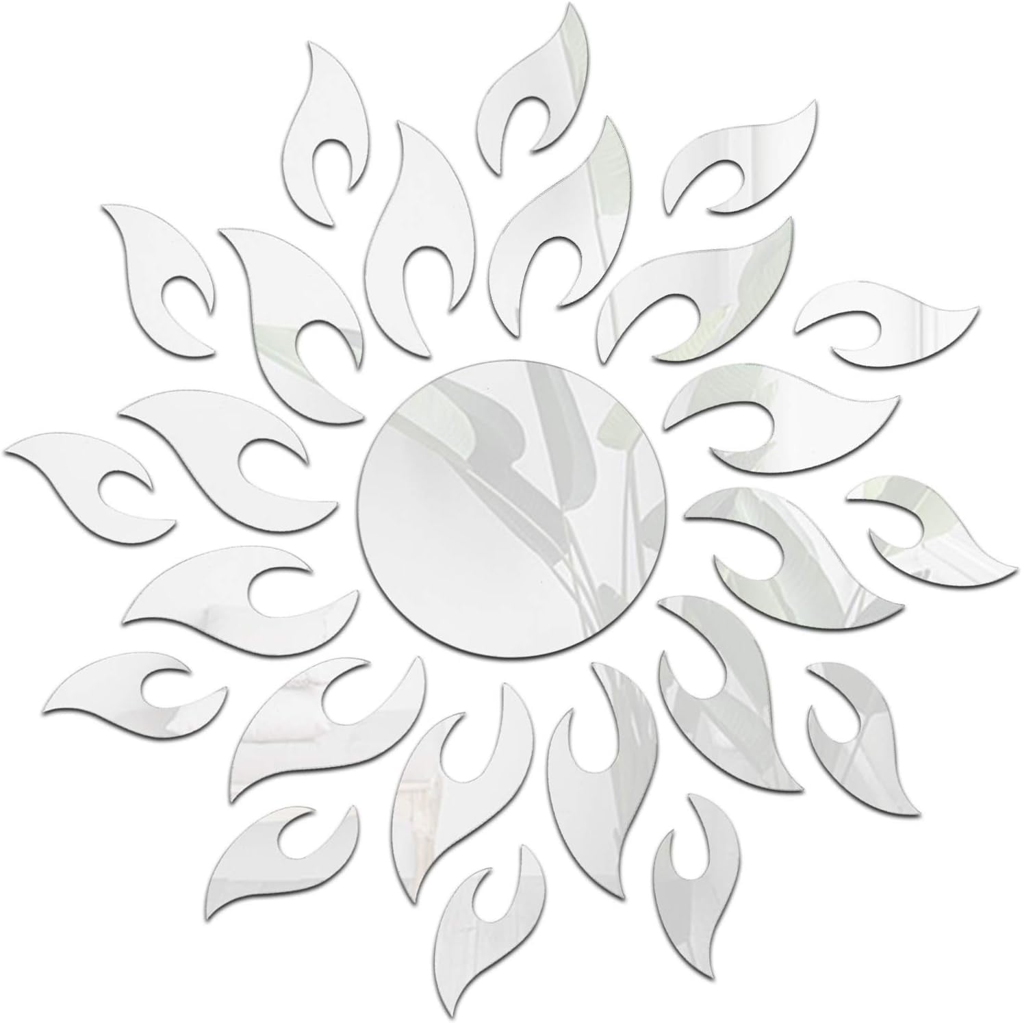 1 set Sunflower Acrylic Mirrors Wall Stickers with Double Sided ...