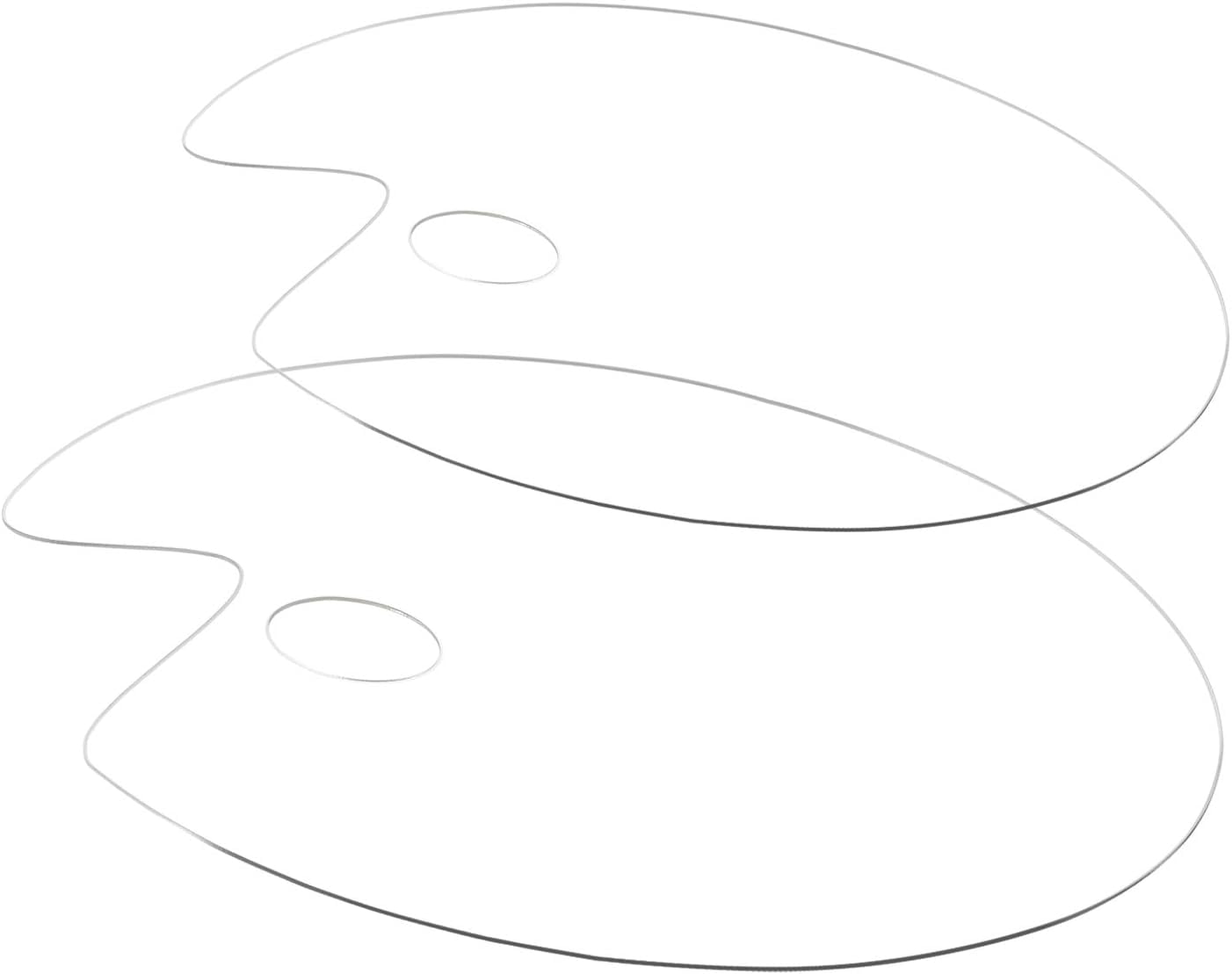 1 set Transparent Acrylic Paint Palette for DIY Art Craft Painting ...