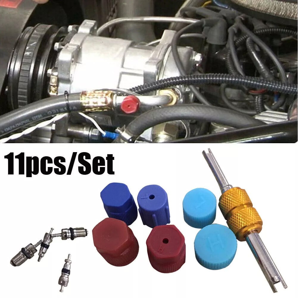 1 set car air conditioning valve core kit + removal tools - Walmart.com