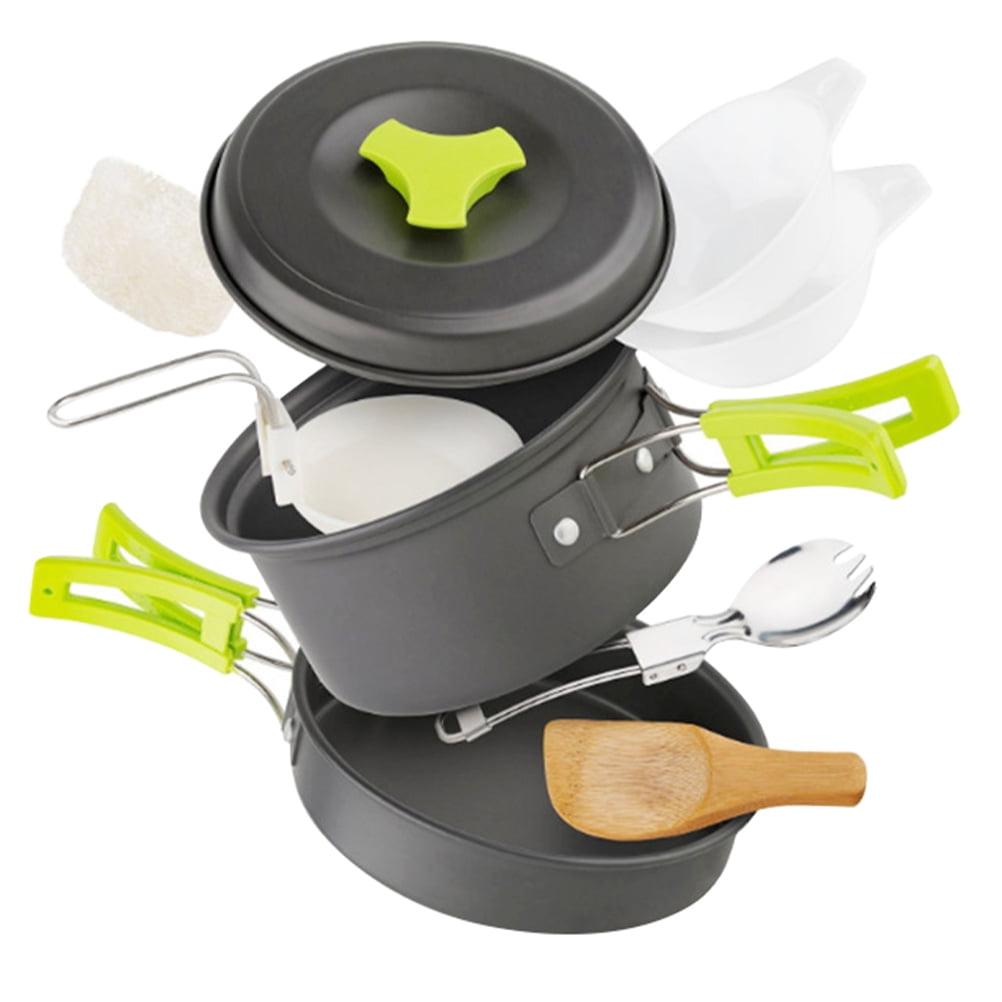 1 set of Camping Cookware Folding Tableware Outdoor Pots Camping ...