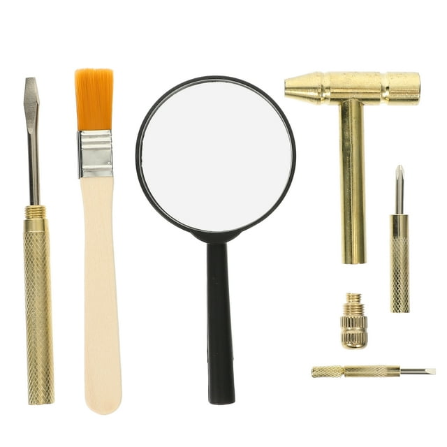 1 set of Dig Tool Toy Set Digging Hammer Brush Chisel Tool Kit Pretend ...