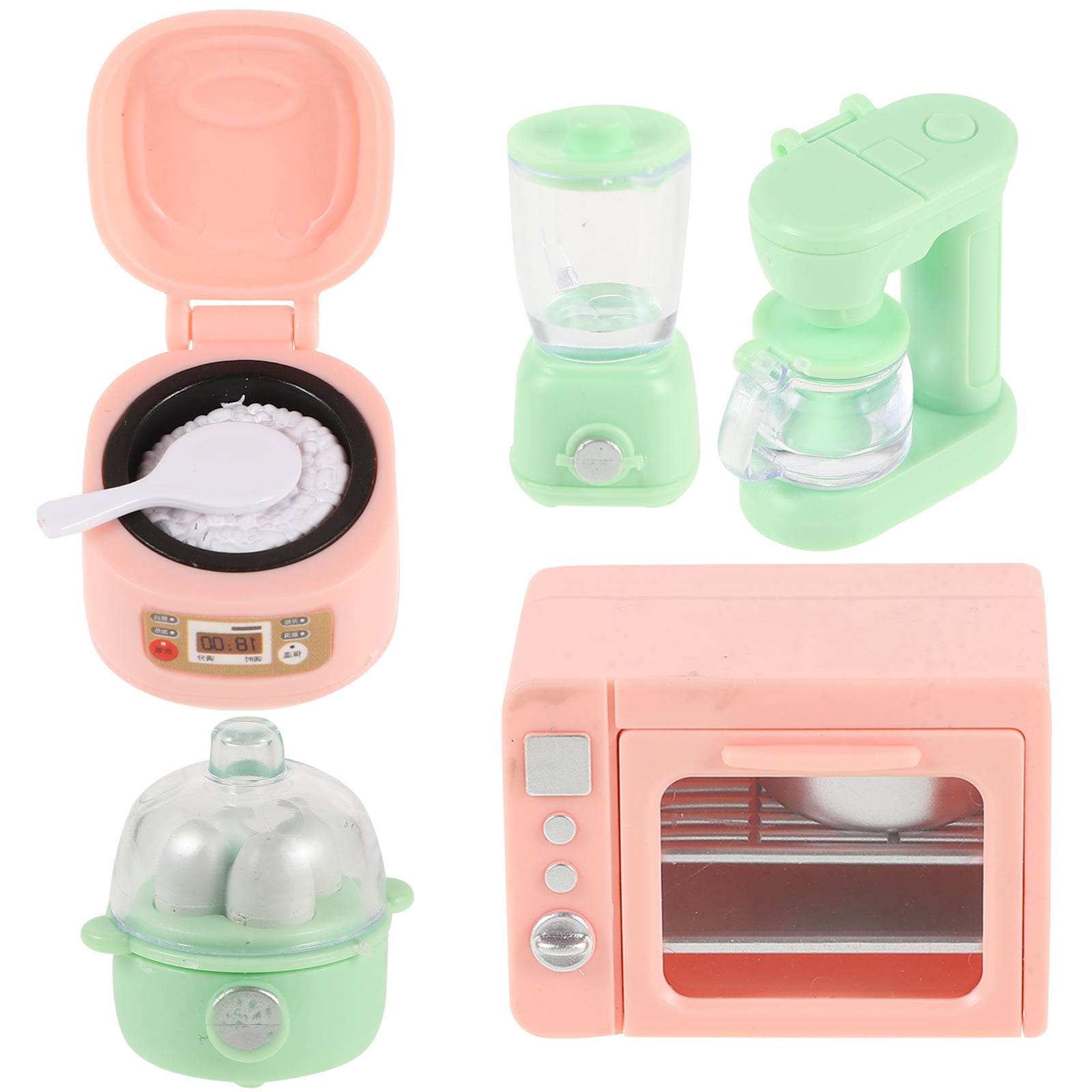 1 set of Dollhouse Kitchen Accessories Realistic Miniature Appliances ...