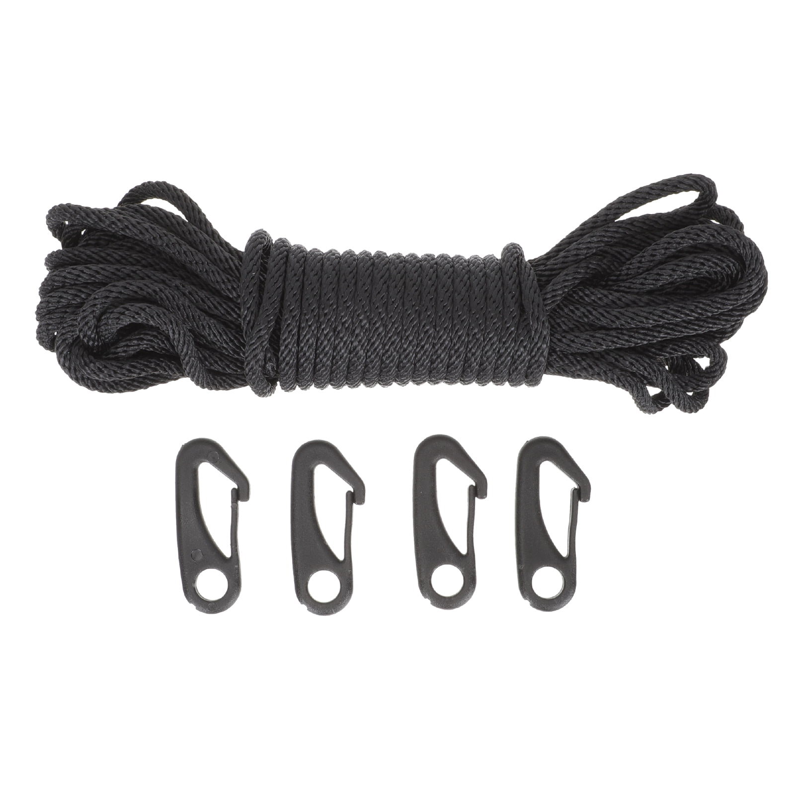 WEAVILUX Flagpole Lifting Rope Weavilux Black Multi-Functional Braided ...
