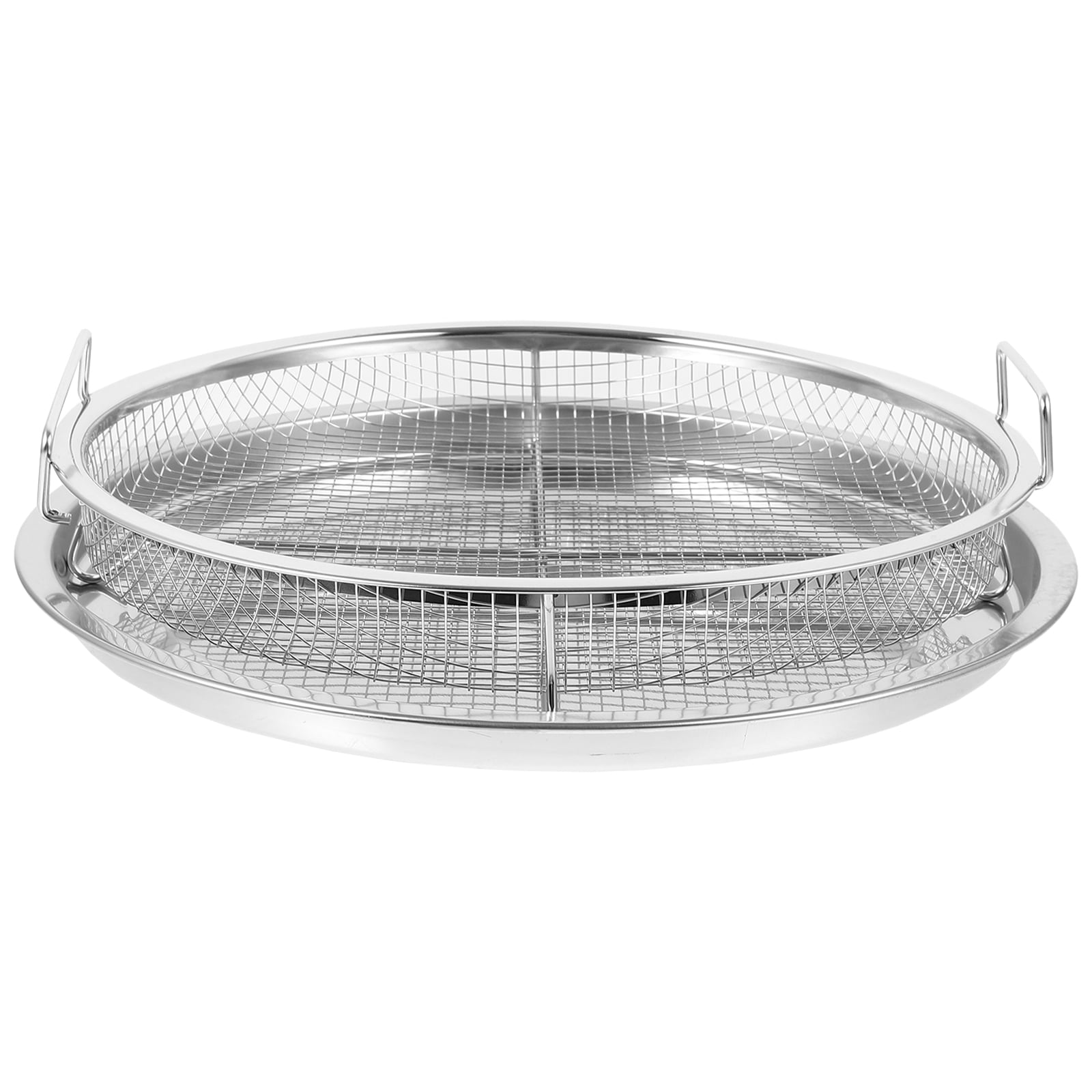 1 set of Fried Food Serving Plate Fried Chicken Draining Net Plate Oil ...