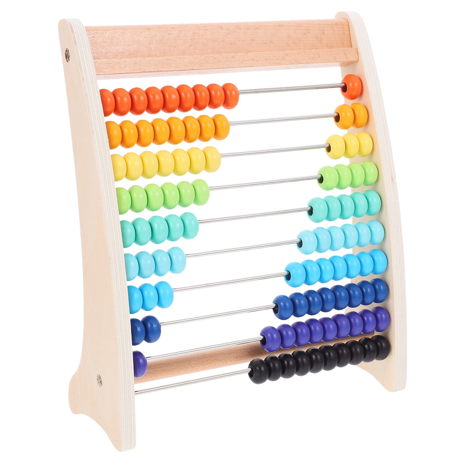 FRCOLOR Wooden Abacus for Learning Math Skills Beads Educational Tool ...