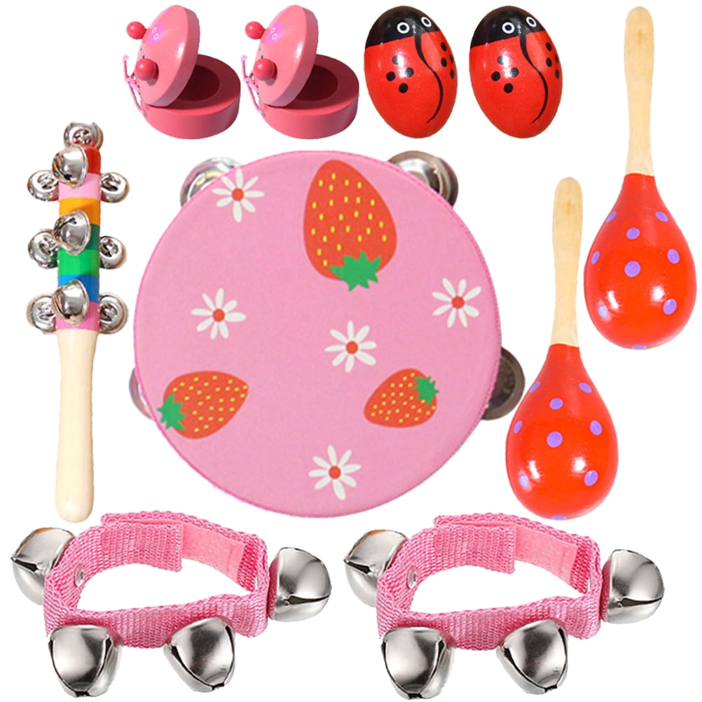 1 set of Kids Musical Instrument Wood Percussion Instruments Toy Wooden ...
