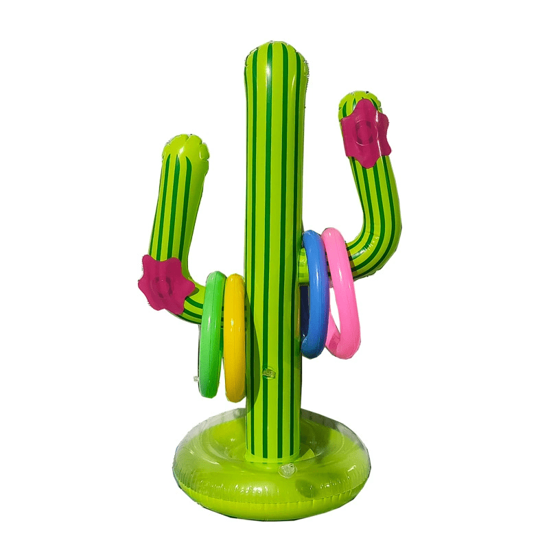 1 set of inflatable cactus, summer pool and beach interactive toys, this is an inflatable toy ...