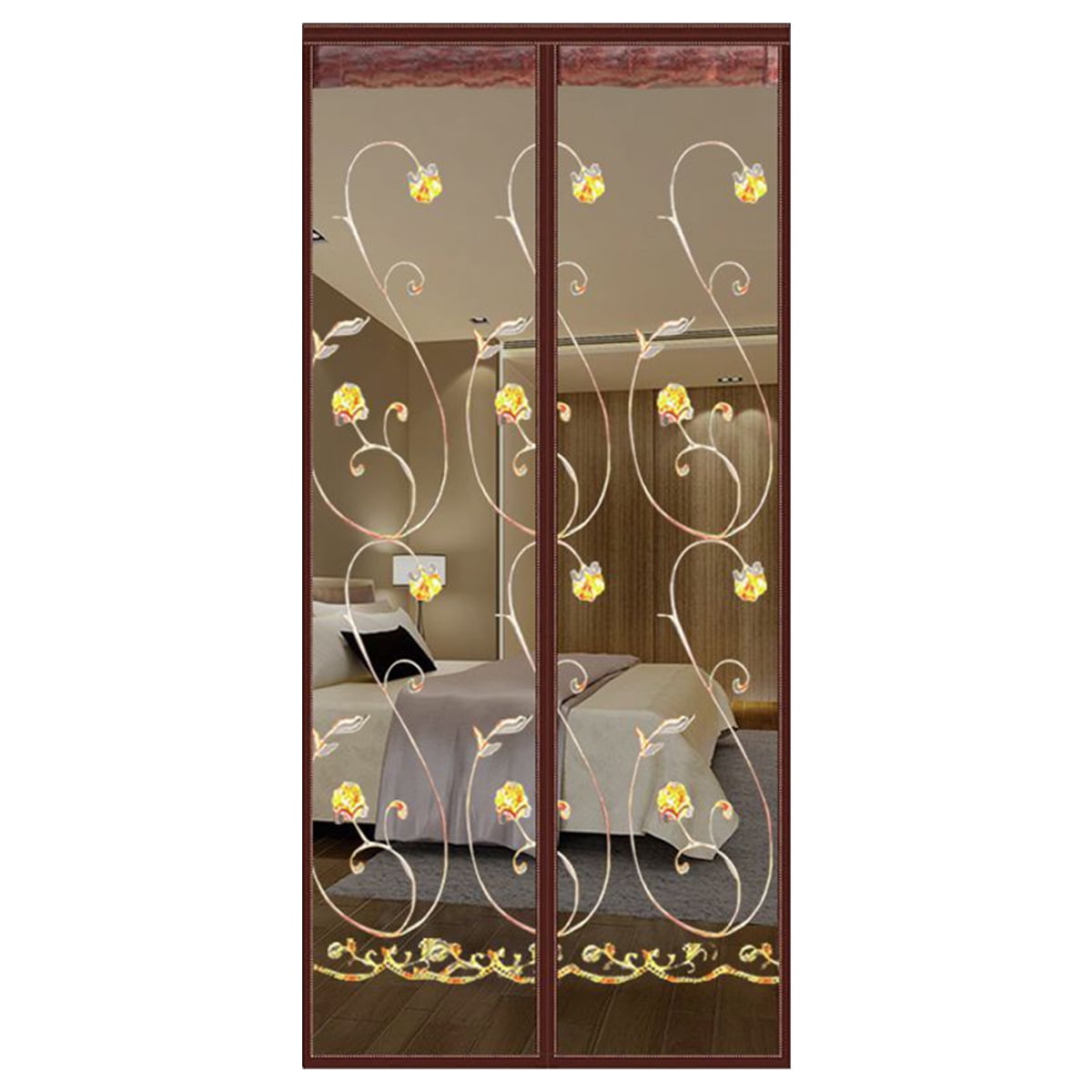 1 set of mosquito repellent screen door curtain self-absorption ...