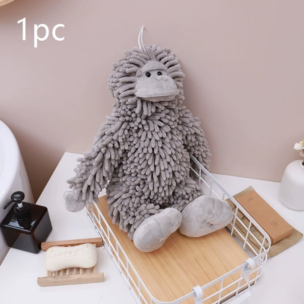 1 set of orangutan cartoon animal hand-wiping doll multifunctional ...