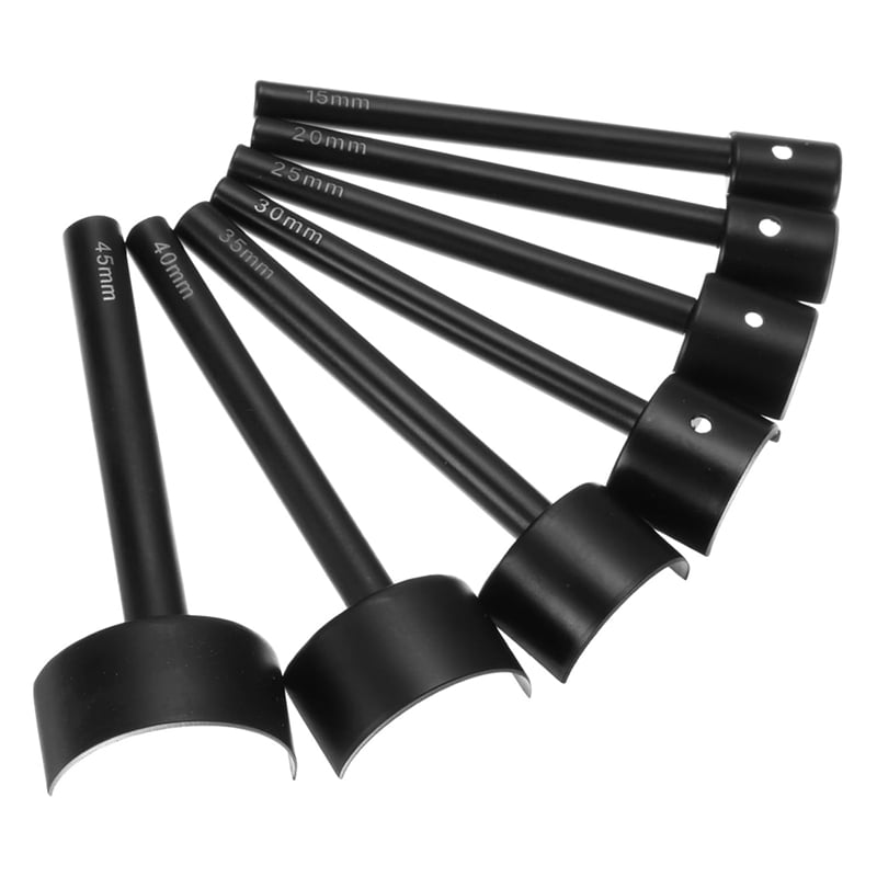7pcs Half-Round Leather Punch, 15mm-45mm, Carbon Steel Half Circle ...