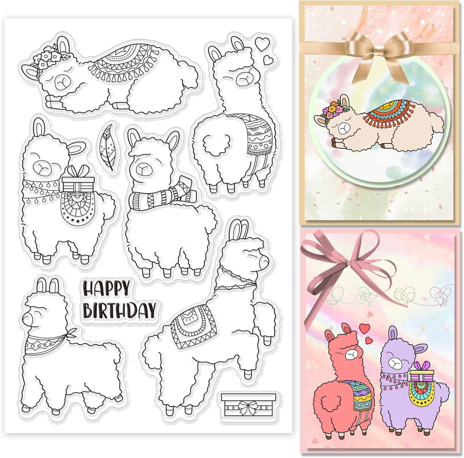 1 sheet Custom PVC Plastic Clear Stamps for DIY Scrapbooking Photo Album Decorative Cards Making ...