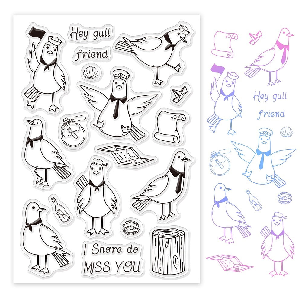 1 sheet PVC Plastic Stamps for DIY Scrapbooking Photo 16x11x0.3cm ...