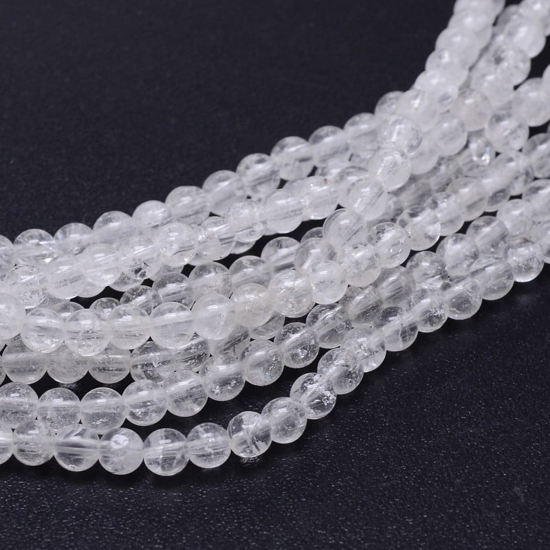 1 strand Natural Quartz Round Beads Strands Rock Beads 8mm Hole: 1mm ...