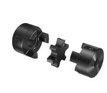 1" to 1" L090 Flexible 3-Piece L-Jaw Coupling Set & Buna-N, NBR Rubber ...