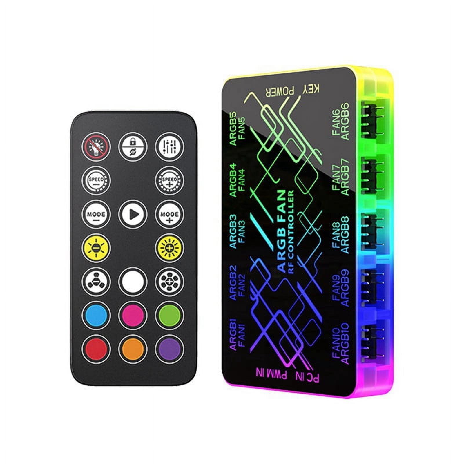 1 to 10 Chassis Hub Magnetic Base with Remote Control for ARGB & PWM ...