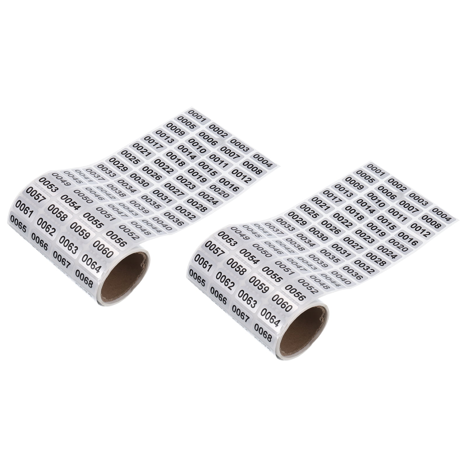 1 to 1000 Consecutive Number Stickers Inventory Label Black Numbers for ...