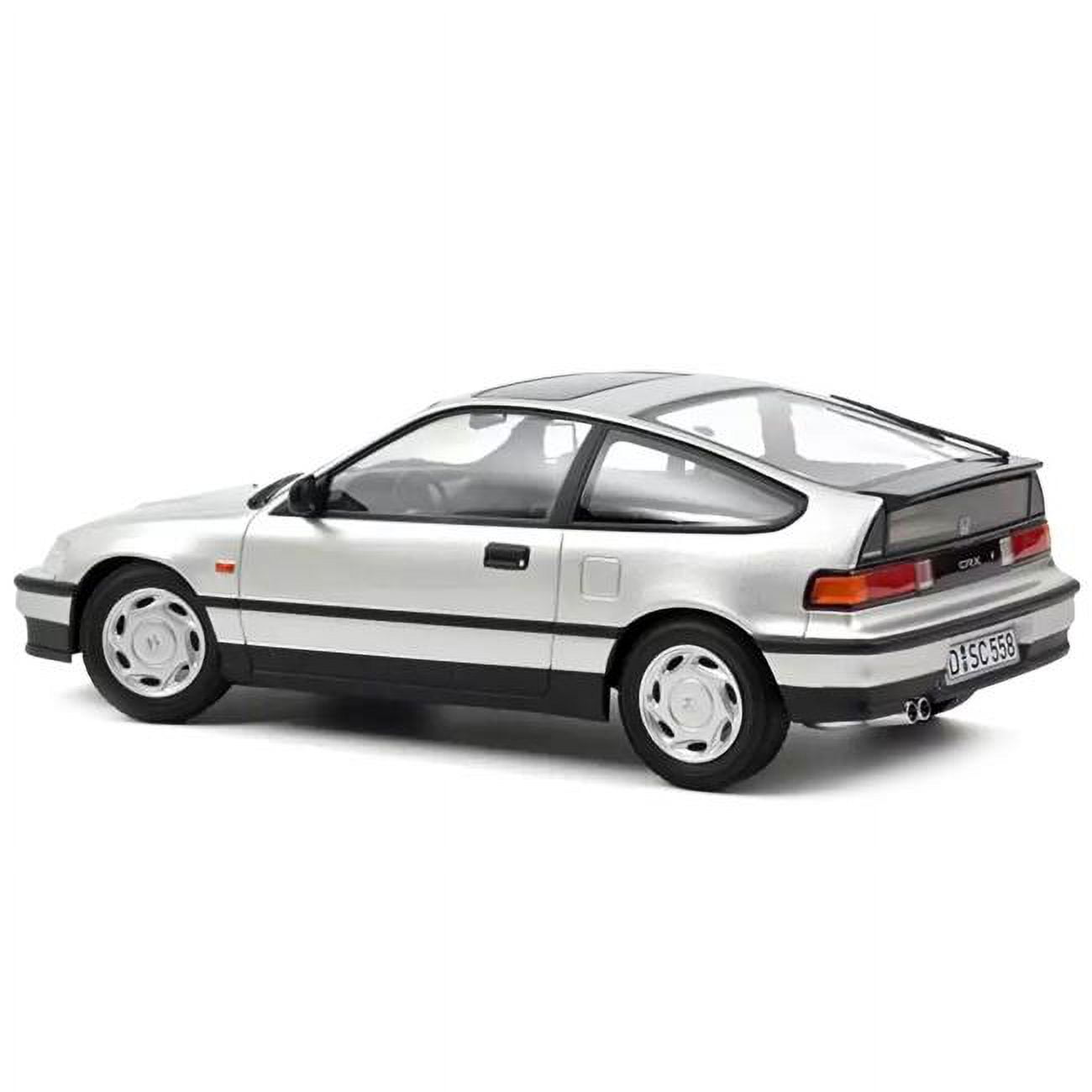 1 to 18 Scale 1990 Honda CRX Silver Metallic with Sunroof Diecast Model ...
