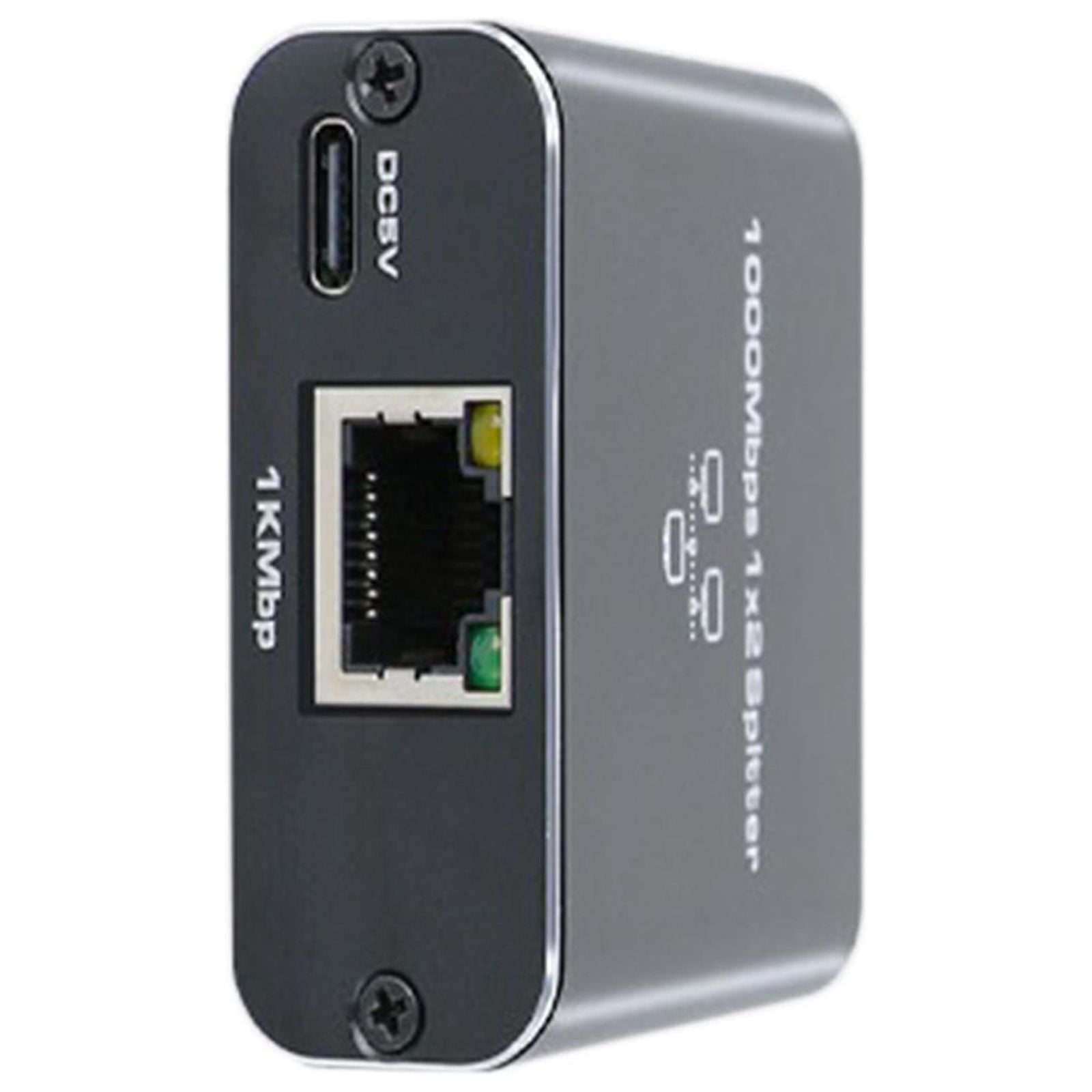 1 to 2 Cable Splitter Hub Splitter Convenient Use 1000Mbps 2 Ways Easy ...