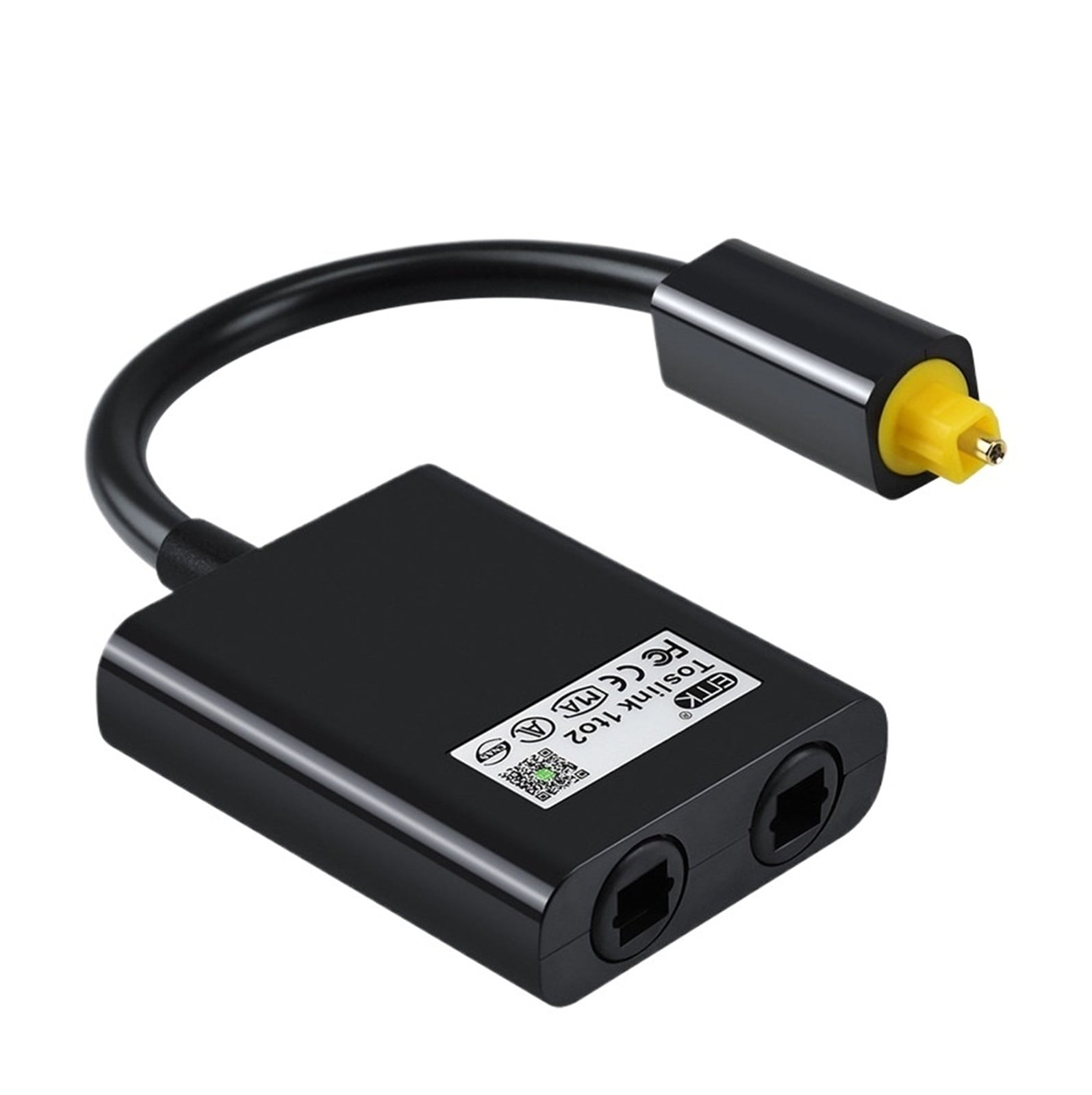 1 to 2 Optical Cable Digital Audio Adapter Splitter Óp - Walmart.com