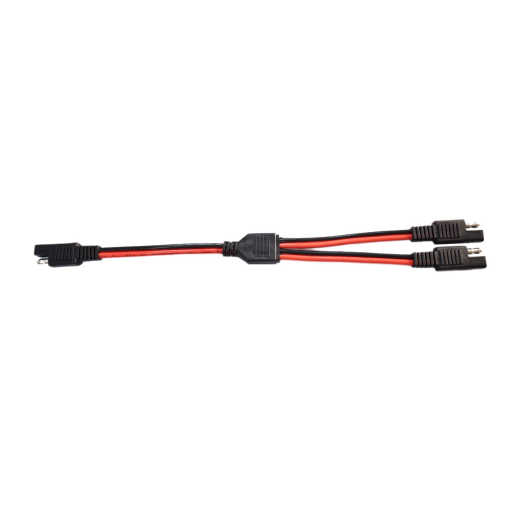 1 to 2 SAE Extension Cord 14AWG Power Automotive Connectors Cable Y ...