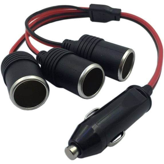 1 to 3 Car Cigarette Lighter 12v 24v Power Charger Adapter 3 Way Socket ...