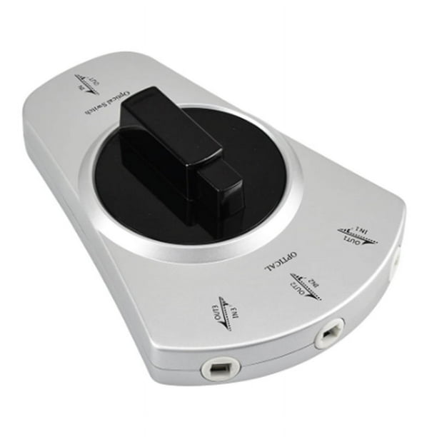 1 to 3 Digital Audio Optical Fiber Cable Toslink 3-Way Selector Switch ...