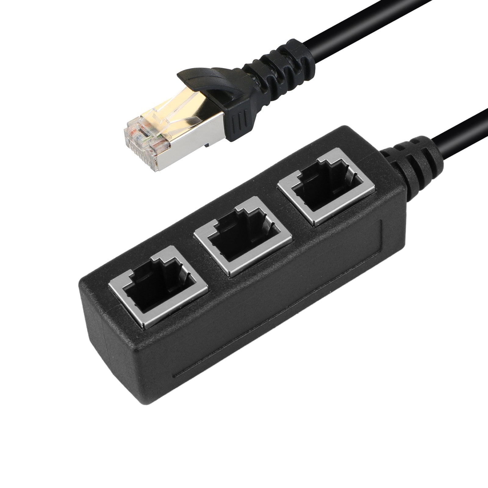 1 to 3 Socket LAN Ethernet Network RJ45 Plug Splitter Extender Adapter ...