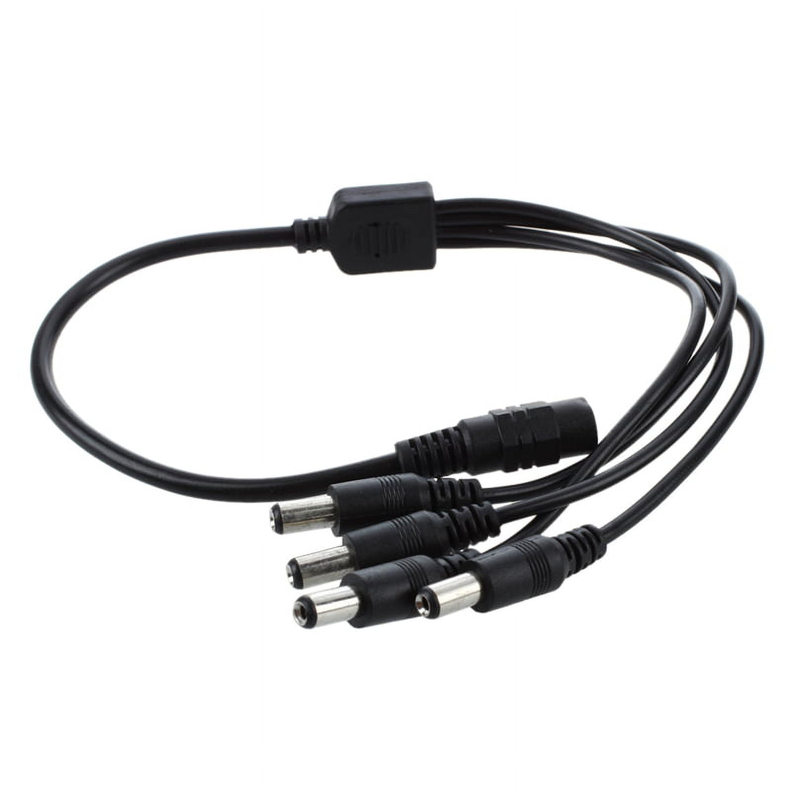 1 to 4 DC Power 4-Port Splitter Adapter Adaptor Cable CCTV Camera ...