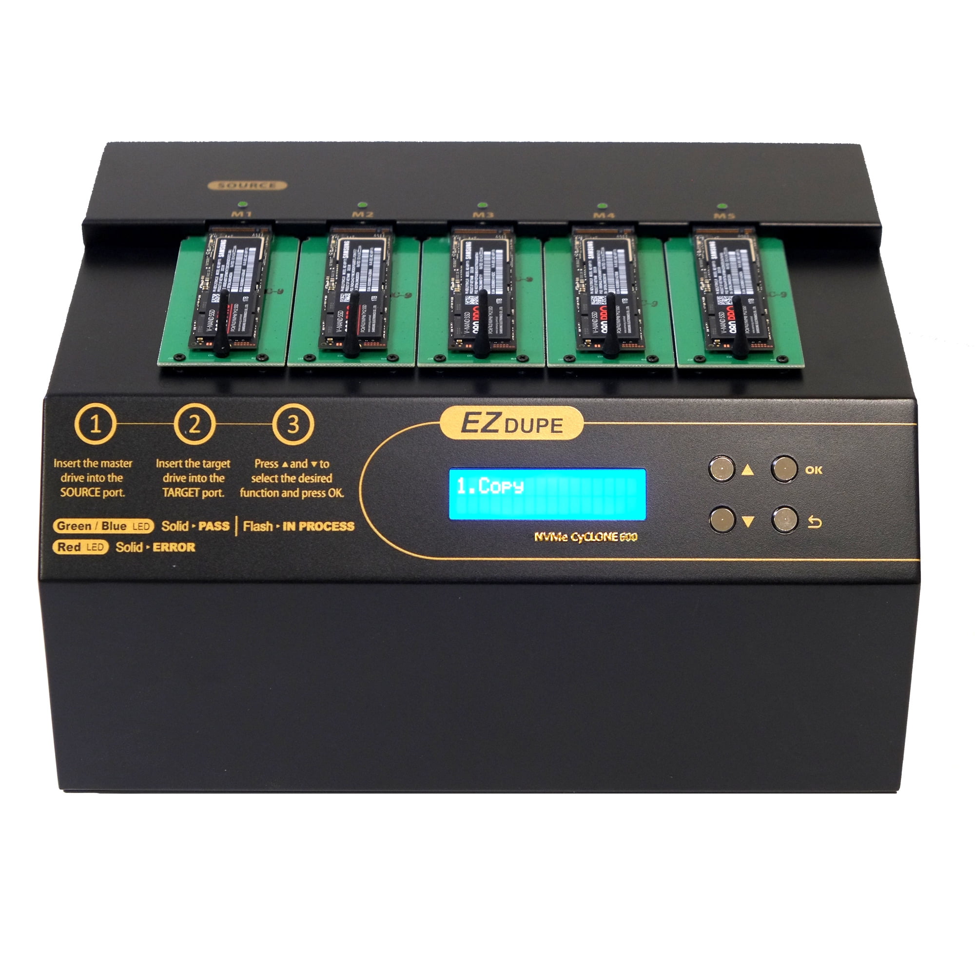 1 to 4 NVMe Cyclone 600 - M.2 PCIe NVMe / M2 SATA Internal SSD ...