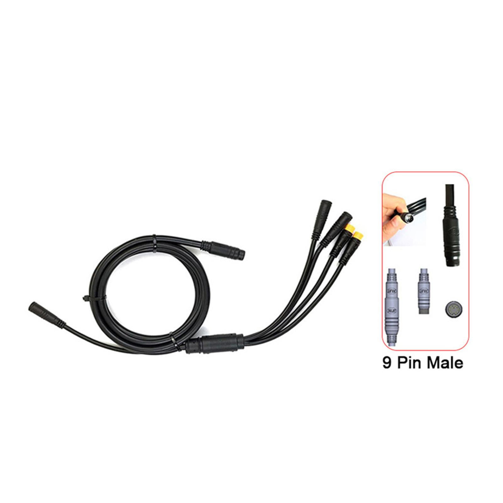 1 to 5 Waterproof Cable for Electric Bicycles Practical Integration KT ...